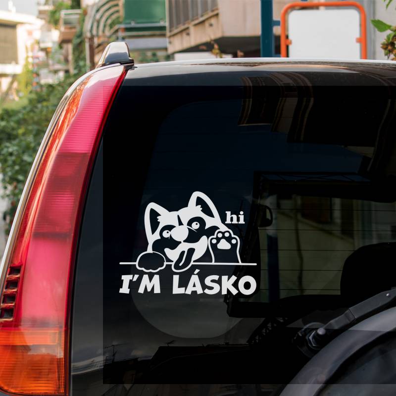 Samolepky na auto Husky
